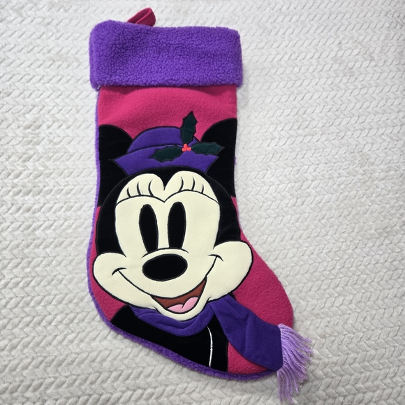 Disney | Holiday | Vintage Disney Store Minnie Mouse Christmas Stocking ...